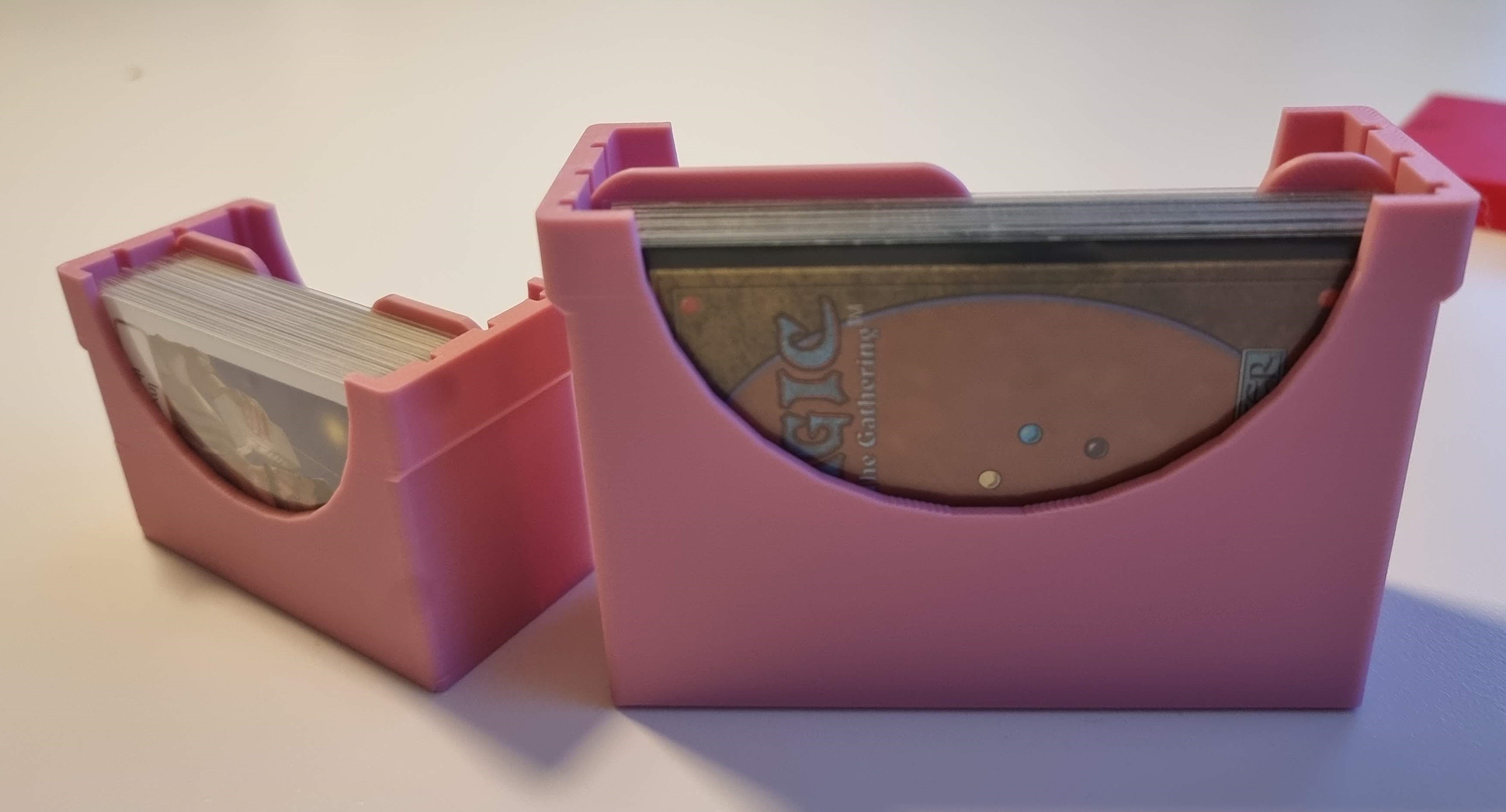 3D Printable Stackable Card trays for all cards sizes, Sleeved and un ...