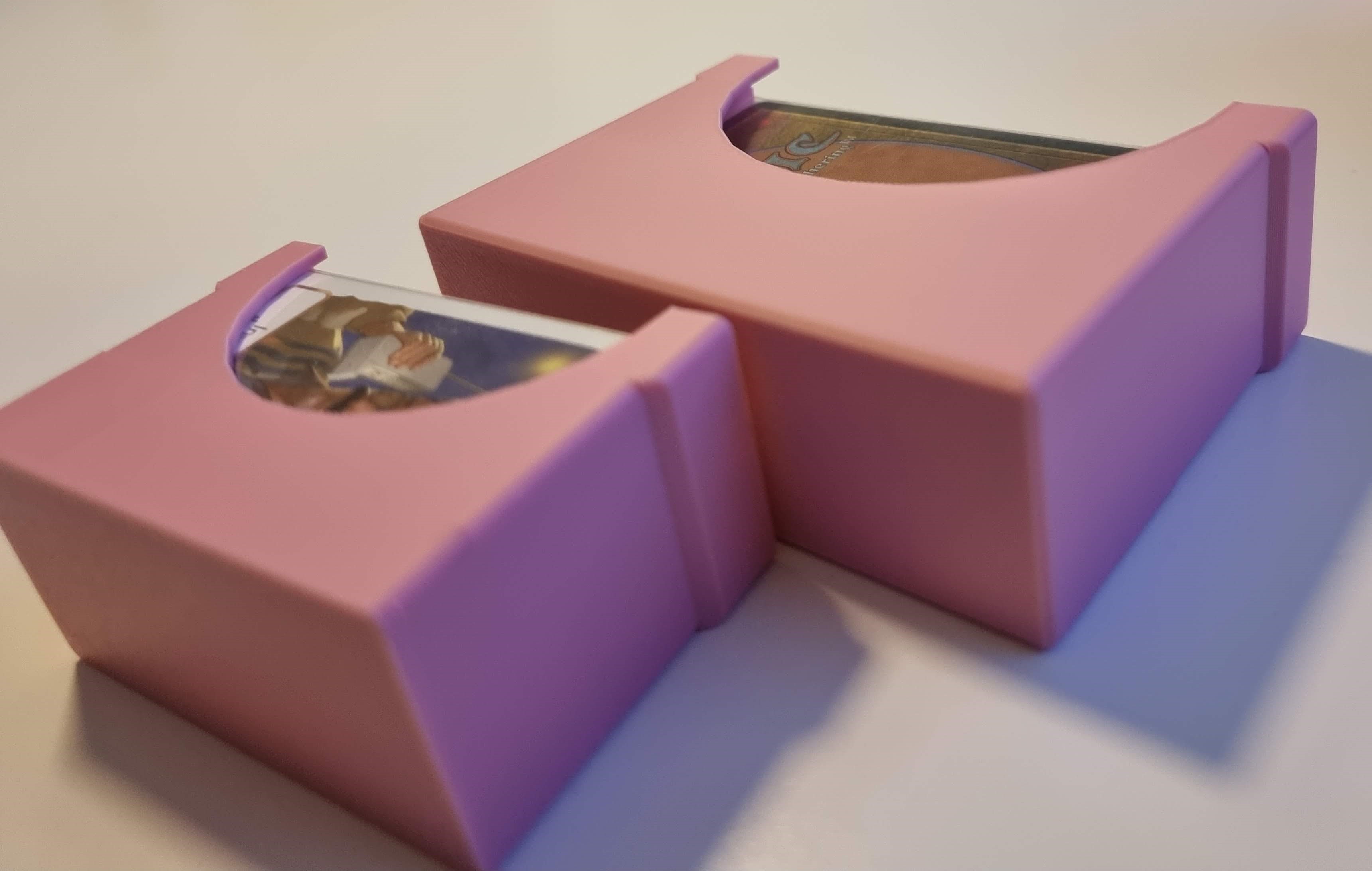 3D Printable Stackable Card trays for all cards sizes, Sleeved and un ...
