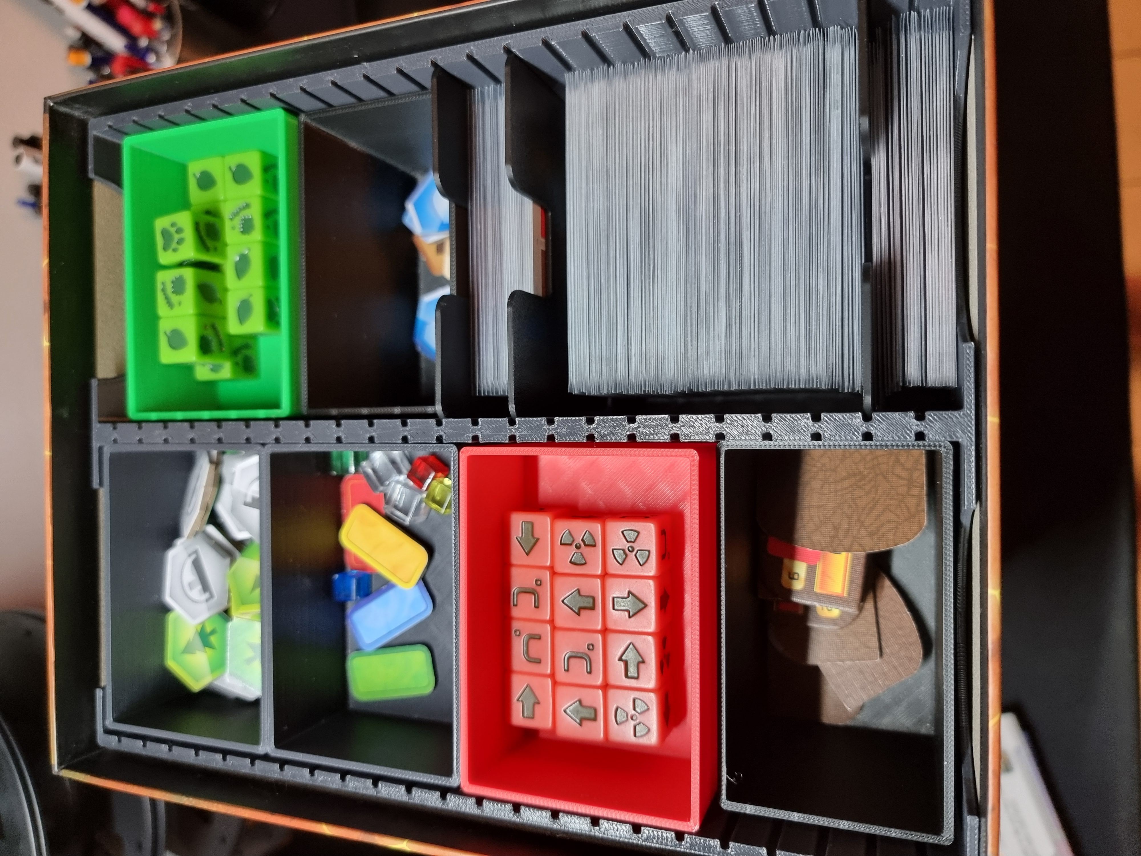 3D Printable Stackable Card trays for all cards sizes, Sleeved and un ...