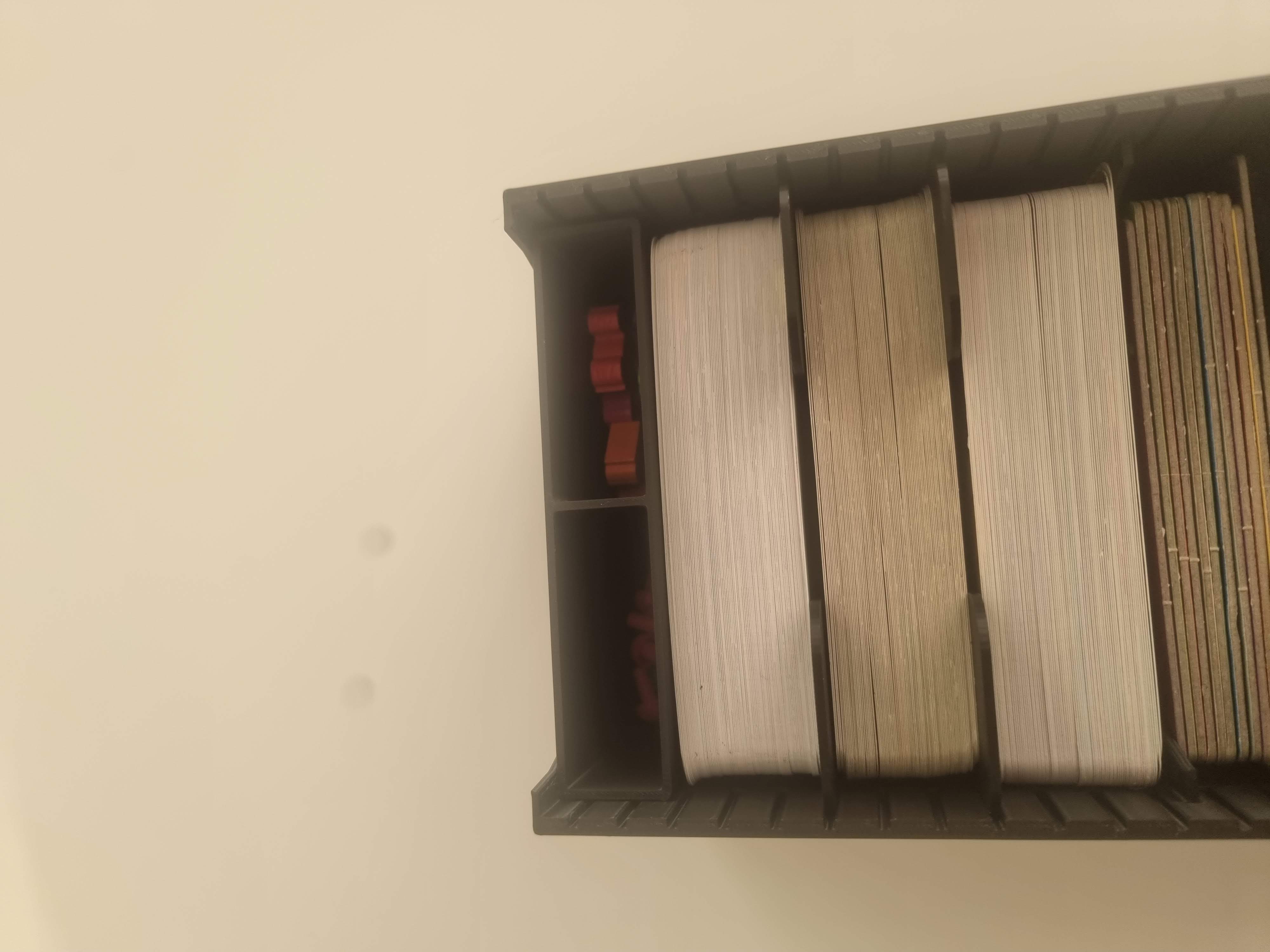 3D Printable Stackable Card trays for all cards sizes, Sleeved and un ...