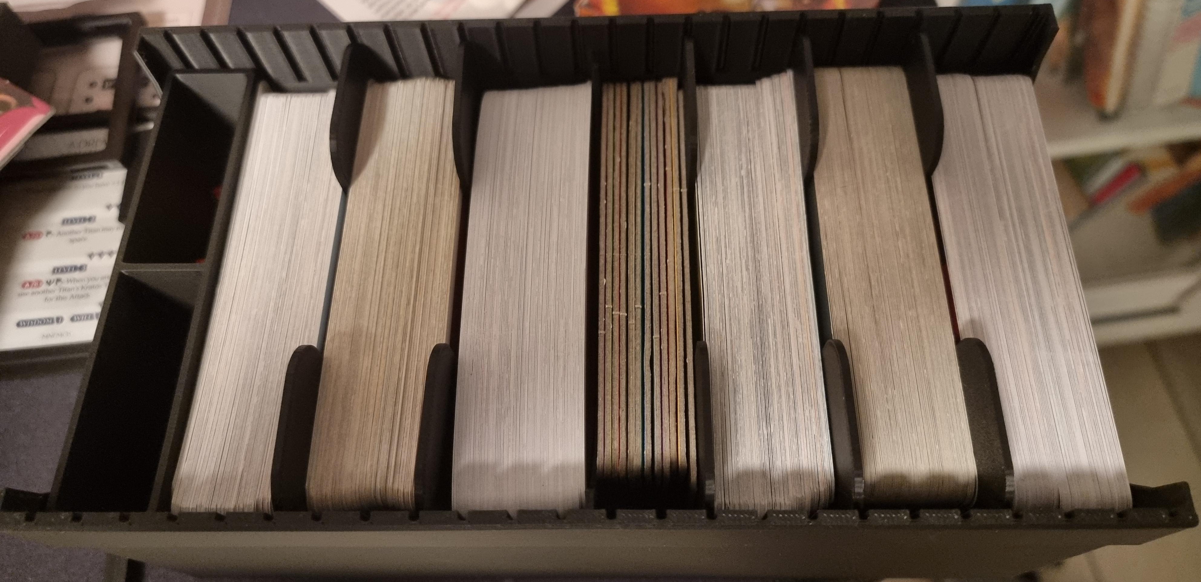 3D Printable Stackable Card trays for all cards sizes, Sleeved and un ...