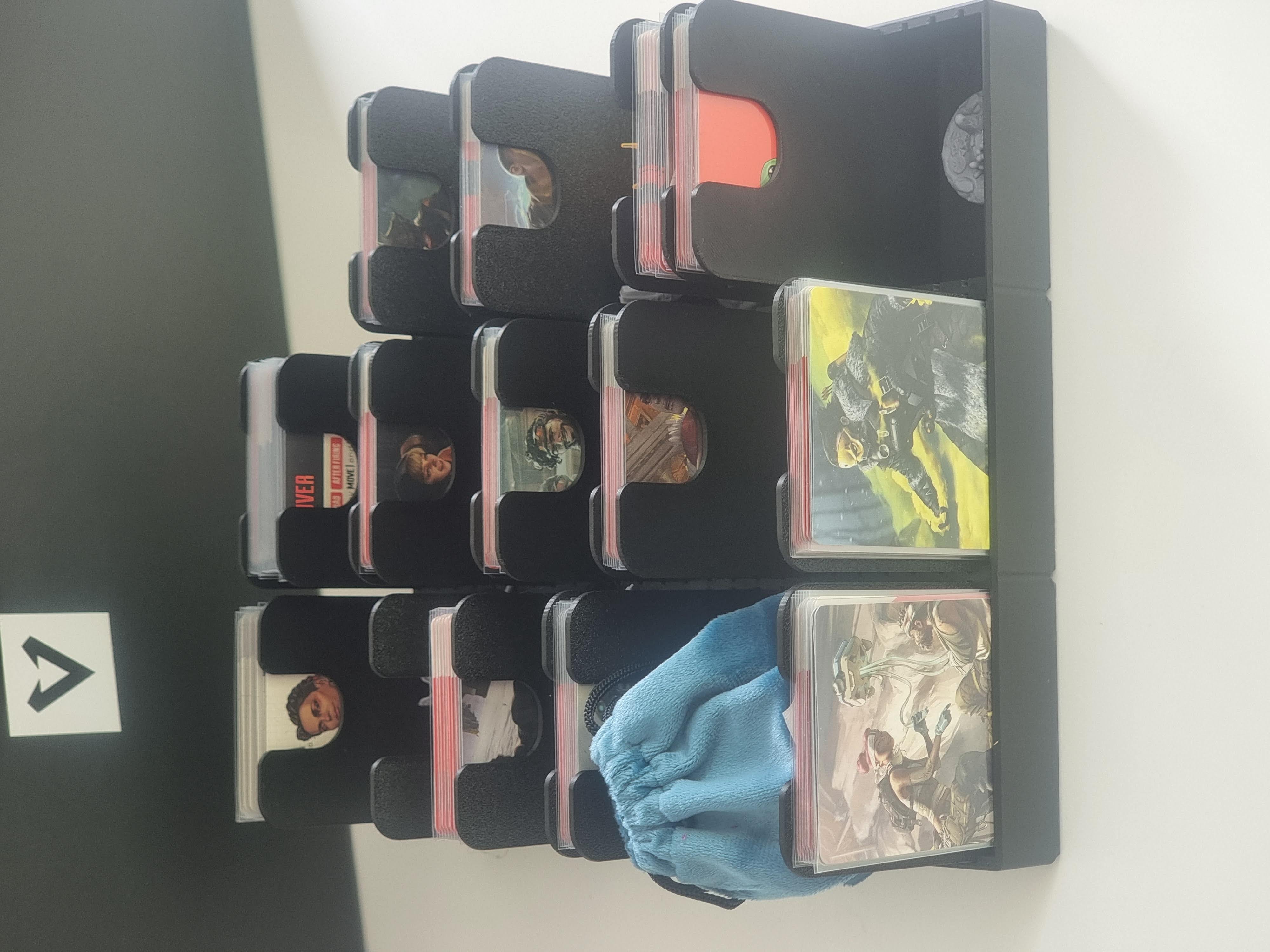 3D Print of Stackable Card trays for all cards sizes, Sleeved and un ...