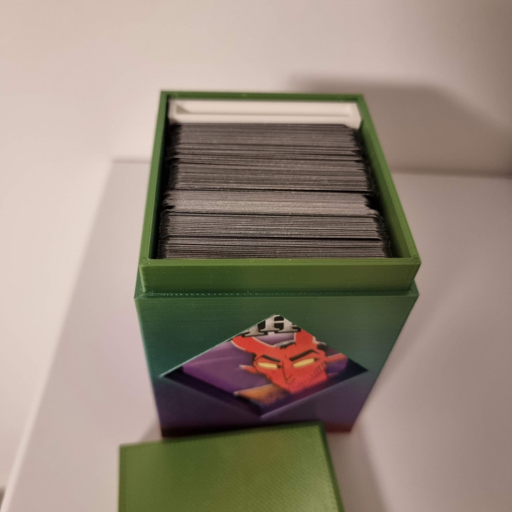 3D Print of Stackable Card storage for all cards sizes, Sleeved and un ...