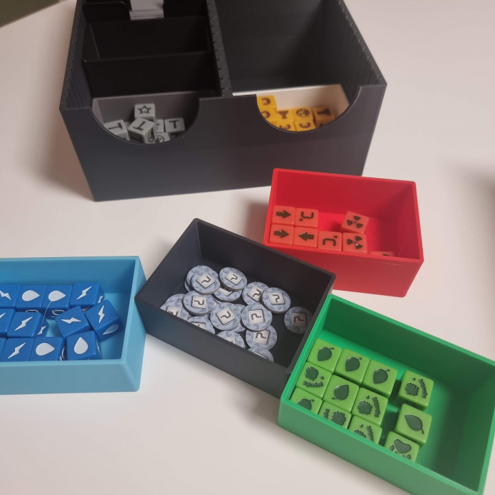 3D Print of Stackable Card trays for all cards sizes, Sleeved and un ...