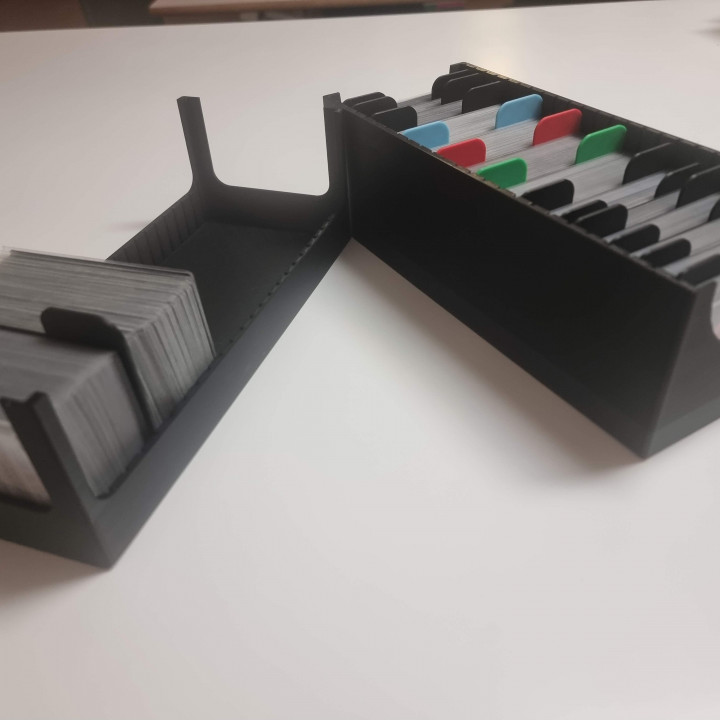 3D Print of Stackable Card trays for all cards sizes, Sleeved and un ...