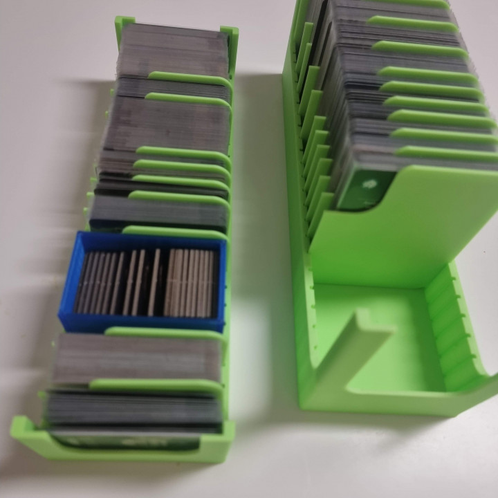 3D Print of Card box for any sized cards, with dividers, dice and token ...