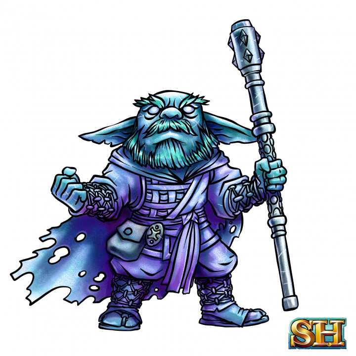 3D Printable Blue Goblin Psion by Stonehaven Miniatures