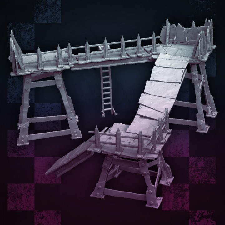 3D Printable MrModulork's Tower Terrain - Set A by MrModulork