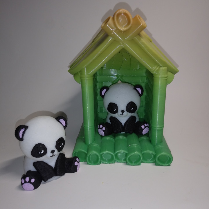 3D Print of Panda Hut by lizpilla