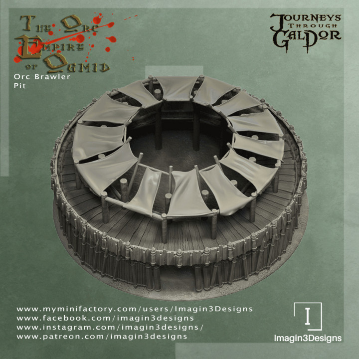 3D Printable Orc Brawler Pit by Imagin3Designs