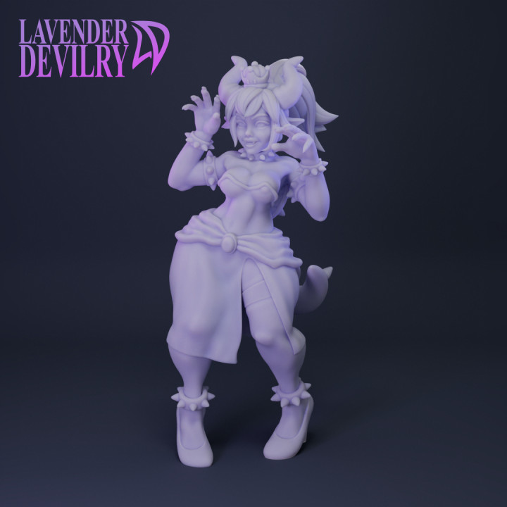 3D Printable Cosplay Girl Lizette, Royal Lizard Queen by Lavender Devilry