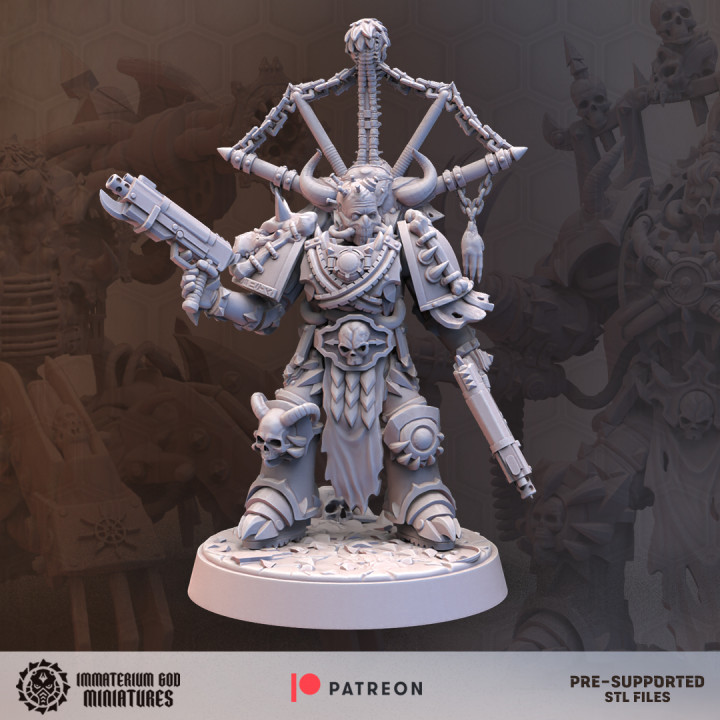 3D Printable Scavenger marines (Executors) by Immaterium God Miniatures