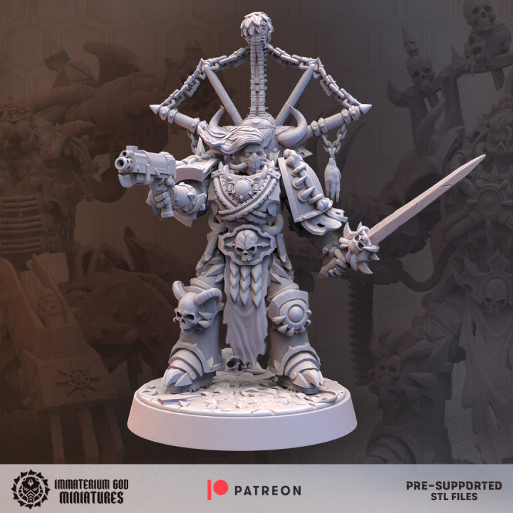 3D Printable Scavenger marines (Executors) by Immaterium God Miniatures