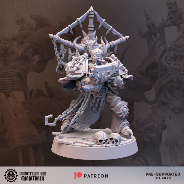 3D Printable Scavenger marines (Executors) by Immaterium God Miniatures