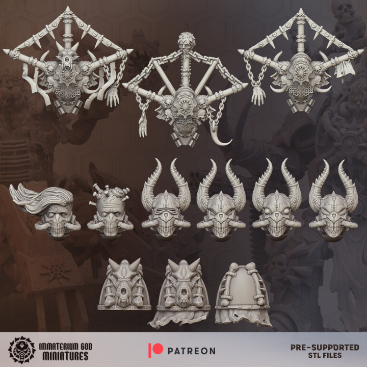 3D Printable Scavenger marines (Executors) by Immaterium God Miniatures