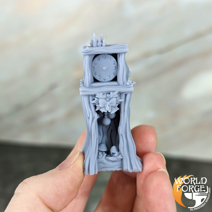 3D Printable Grandfather Clock by World Forge Miniatures