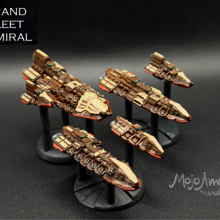 3D Print of SCI-FI Ships Fleet Pack - Imperial Hemina - Presupported by ...
