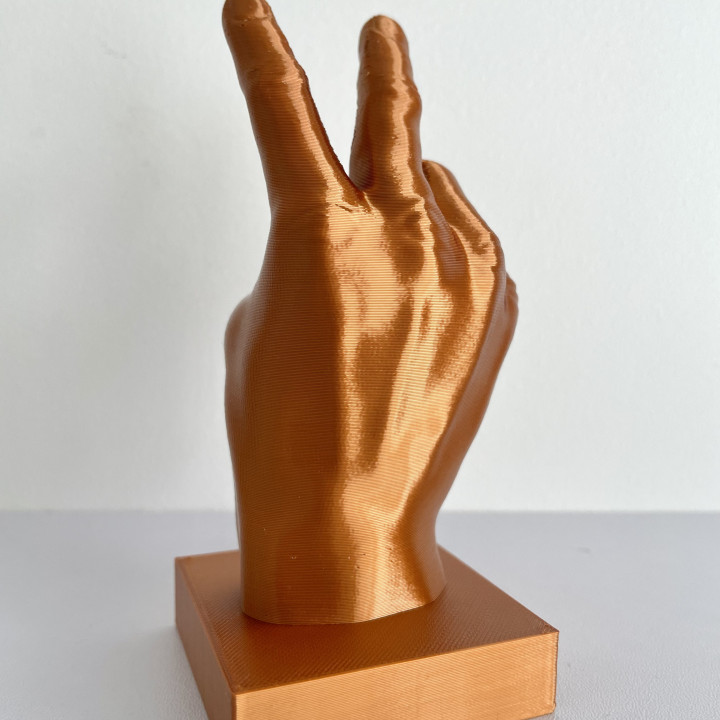 3D Printable Peace Sign Sculpture by IK3D