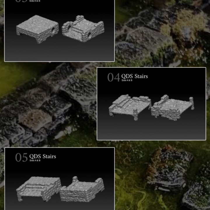 3D Printable Mystic-Realm's QDS - Quick Dungeon System Series 1 by Mystic † Realm