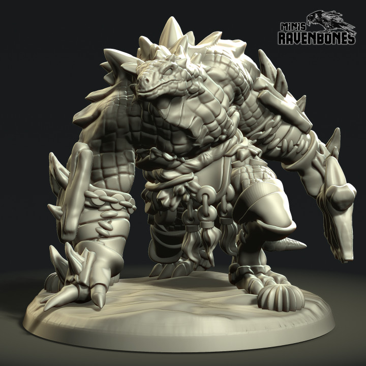 3D Printable Lizardfolk (set of 5) by RavenBonesStudio