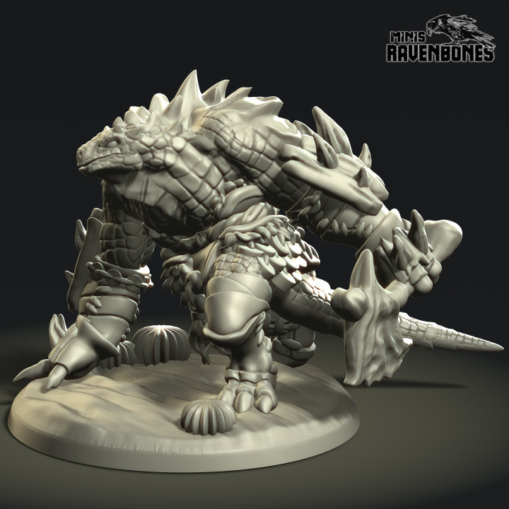 3D Printable Lizardfolk (set of 5) by RavenBonesStudio