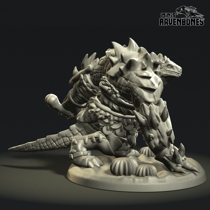 3D Printable Lizardfolk (set of 5) by RavenBonesStudio