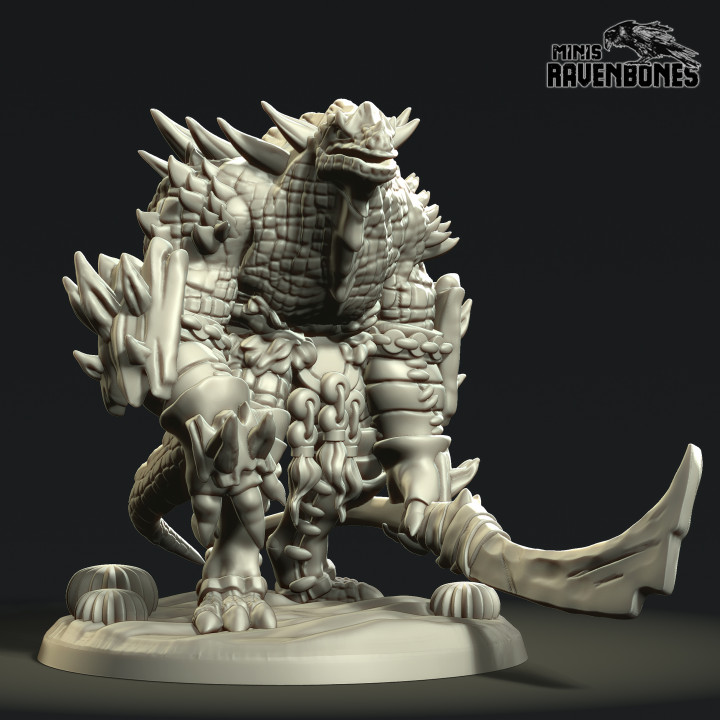 3D Printable Lizardfolk (set of 5) by RavenBonesStudio