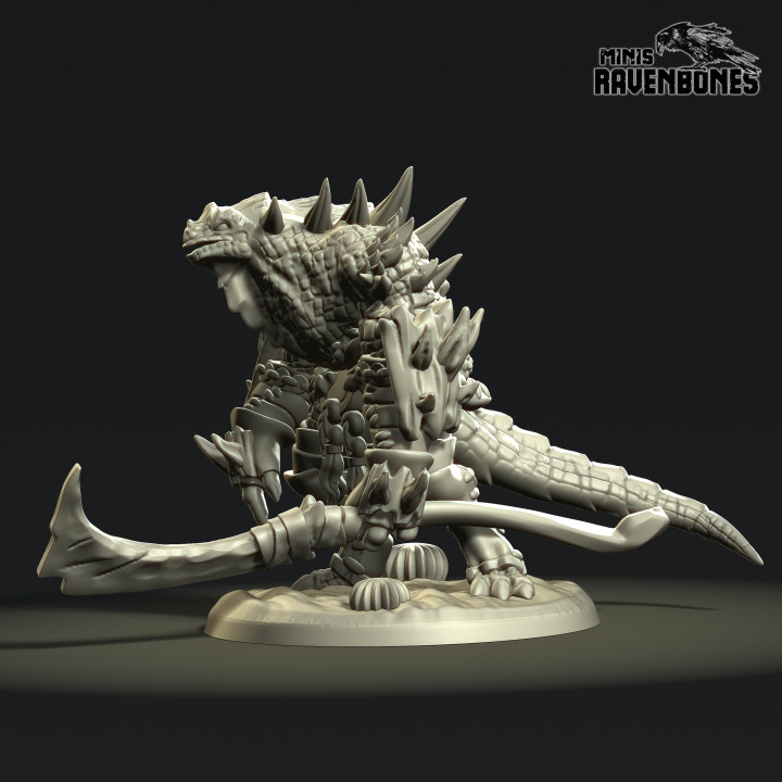 3D Printable Lizardfolk (set of 5) by RavenBonesStudio