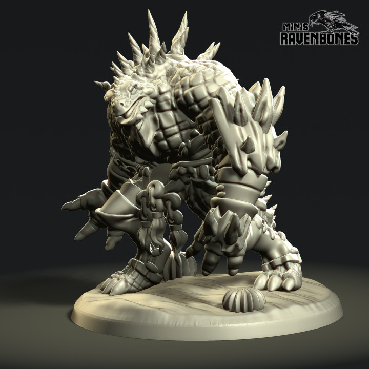 3D Printable Lizardfolk (set of 5) by RavenBonesStudio