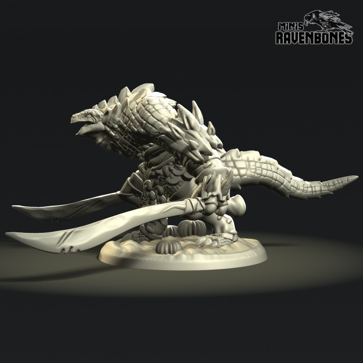 3D Printable Lizardfolk (set of 5) by RavenBonesStudio