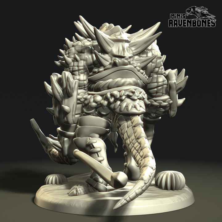 3D Printable Lizardfolk (set of 5) by RavenBonesStudio