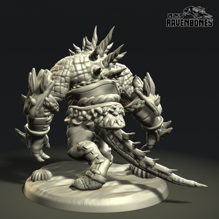 3D Printable Lizardfolk (set of 5) by RavenBonesStudio