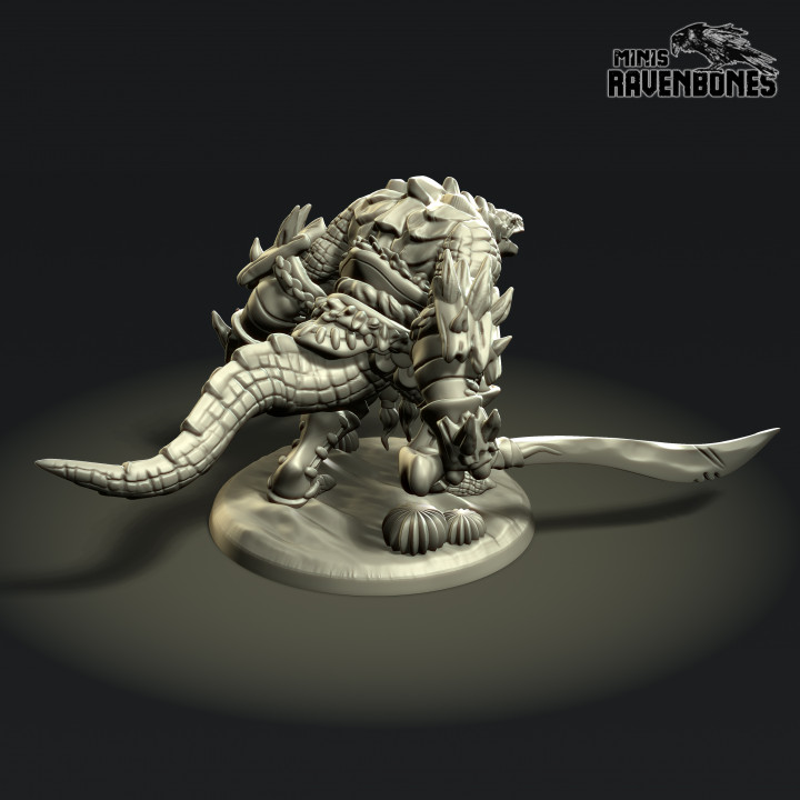 3D Printable Lizardfolk (set of 5) by RavenBonesStudio
