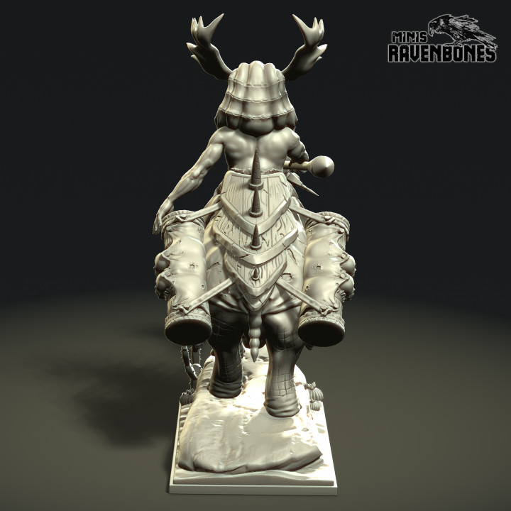 3D Printable Beastman ( set of 4) by RavenBonesStudio