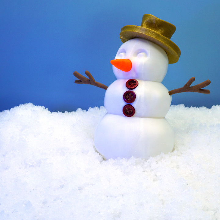 3D Printable Articulated Snowman by McGybeer