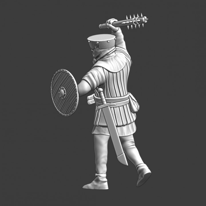 3D Printable Medieval soldier with spiked mace by Northern Crusades ...