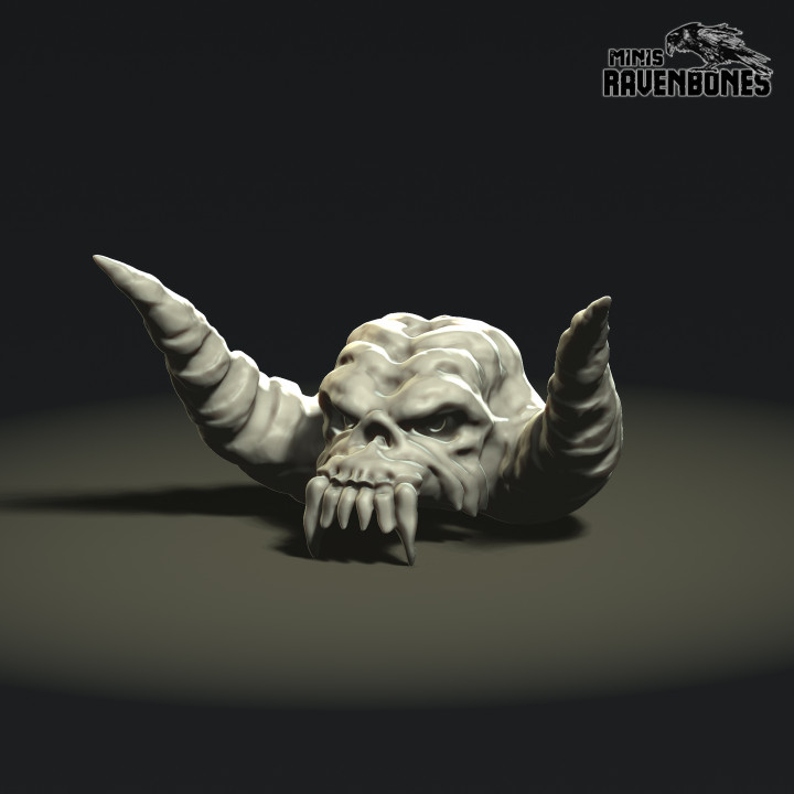 3D Printable Demonic Gate and Treasure Chest by RavenBonesStudio