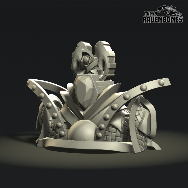 3D Printable Teleport Gate, Crystal and Treasure Chest by RavenBonesStudio