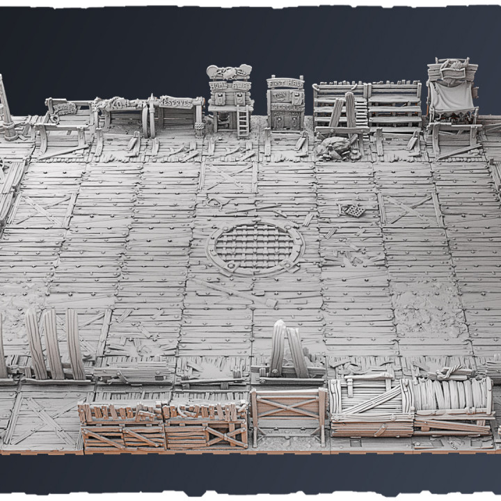 3D Printable WOOD FIELD ( Full Stadium Bundle) by Kraken 3D Studios