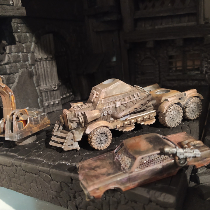 3D Printable -War Rig- Wasteland on Wheels by BlackCobraMiniatures