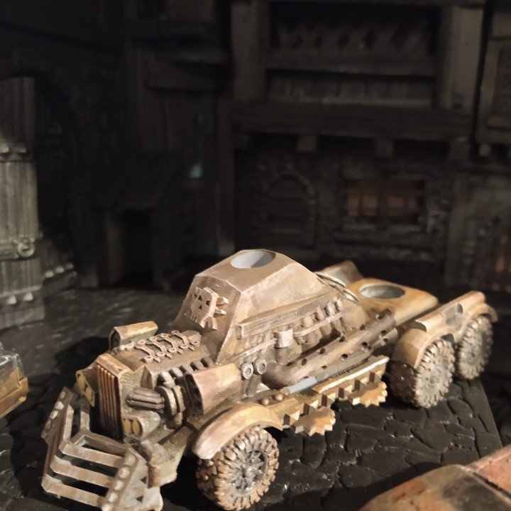 3D Print of -War Rig- Wasteland on Wheels by BlackCobra-Miniatures