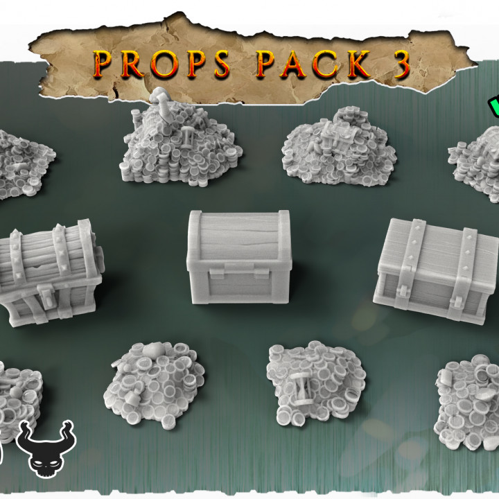 3D Printable PROPS PACK (Bundle) by Kraken 3D Studios
