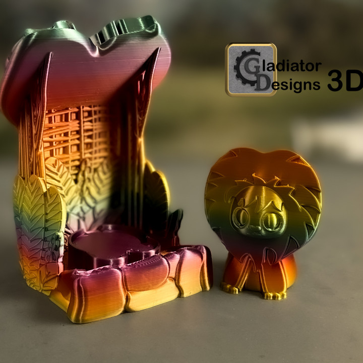 3D Printable Lions Lounge by Josh