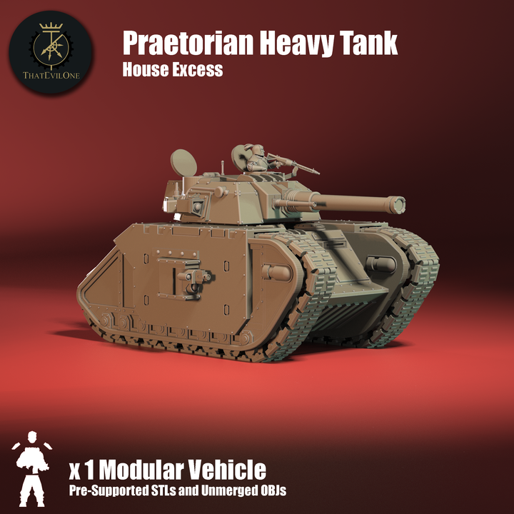 3D Printable Praetorian Super Heavy - Presupported by ThatEvilOne