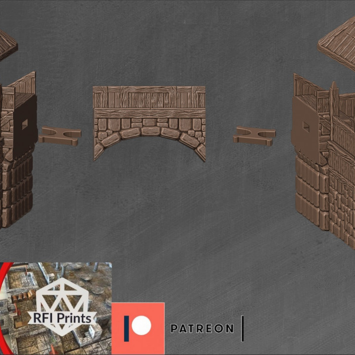 3D Printable Modular Fortress by RFIPRINTS
