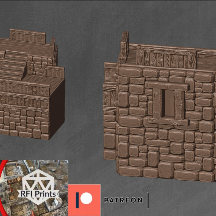 3D Printable Modular Fortress by RFIPRINTS