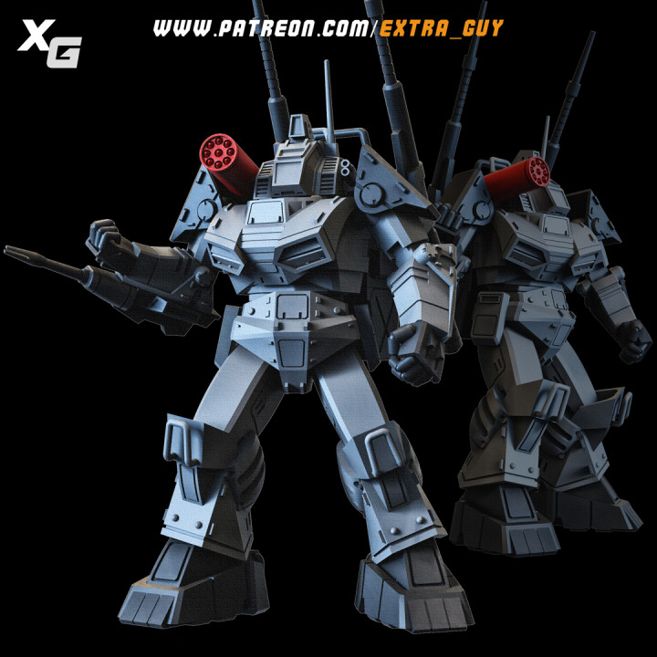 3D Printable Robot Destroyer 100mm by Extra Guy