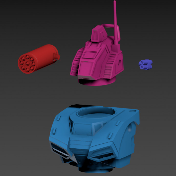 3D Printable Robot Destroyer 100mm by Extra Guy