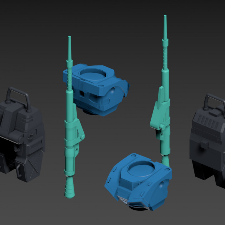 3D Printable Robot Destroyer 100mm by Extra Guy