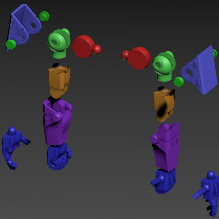 3D Printable Robot Destroyer 100mm by Extra Guy